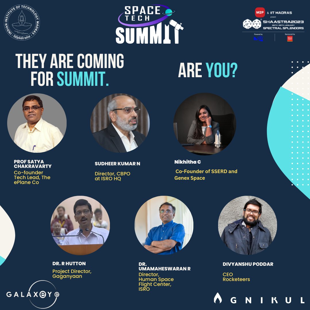 Shaastra - IIT Madras on Twitter: "Attention space tech enthusiasts and companies! Join us for ...