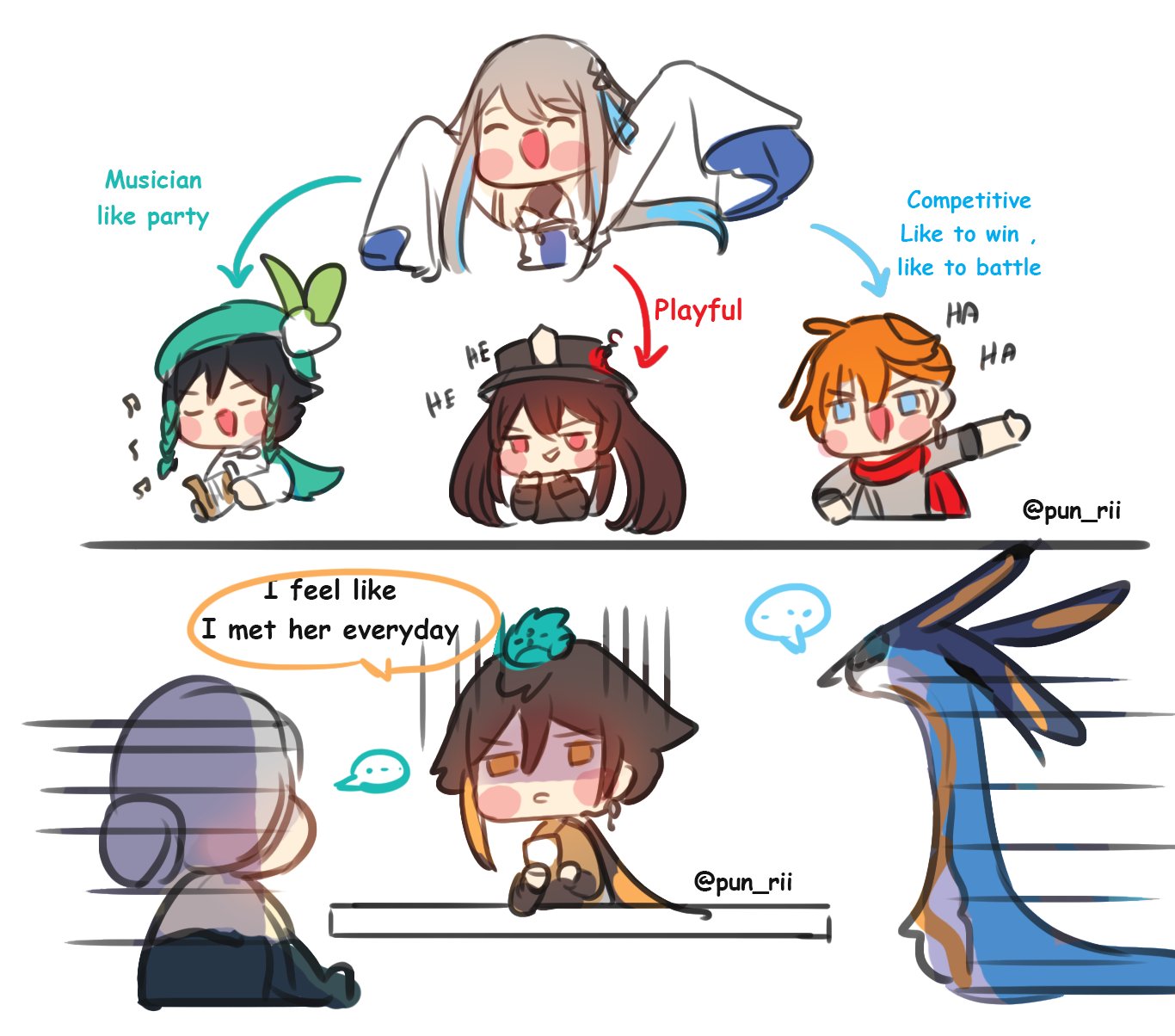 P• (🔶&👹)THX HYV Guizhong is real ! on Twitter: "XDDDDDDDD #guizhong #zhongli #venti #childe # ...