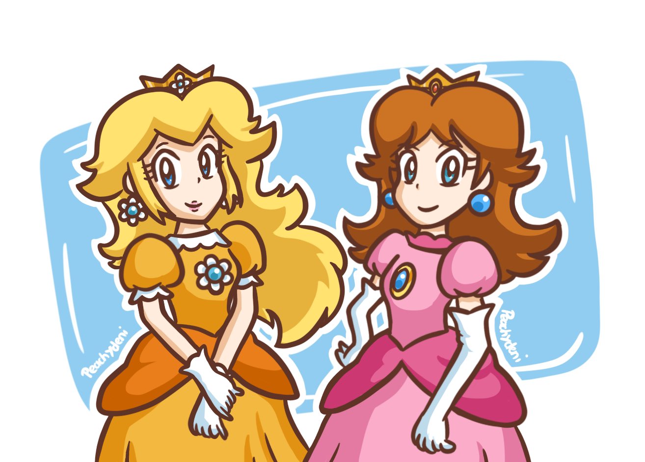 D e n i 🌸 on Twitter: "Swapping clothes! 👑 #PrincessPeach #PrincessDaisy https://t.co/Gv1qWNmMoN ...