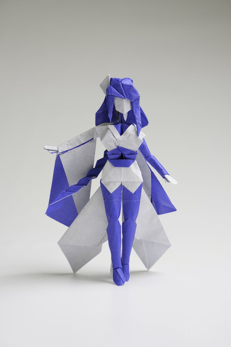 陳曉 Chen Xiao on Twitter: "Raiden shogun 3.0 From 1 sheet of craft paper(60cm*60cm). She's really ...