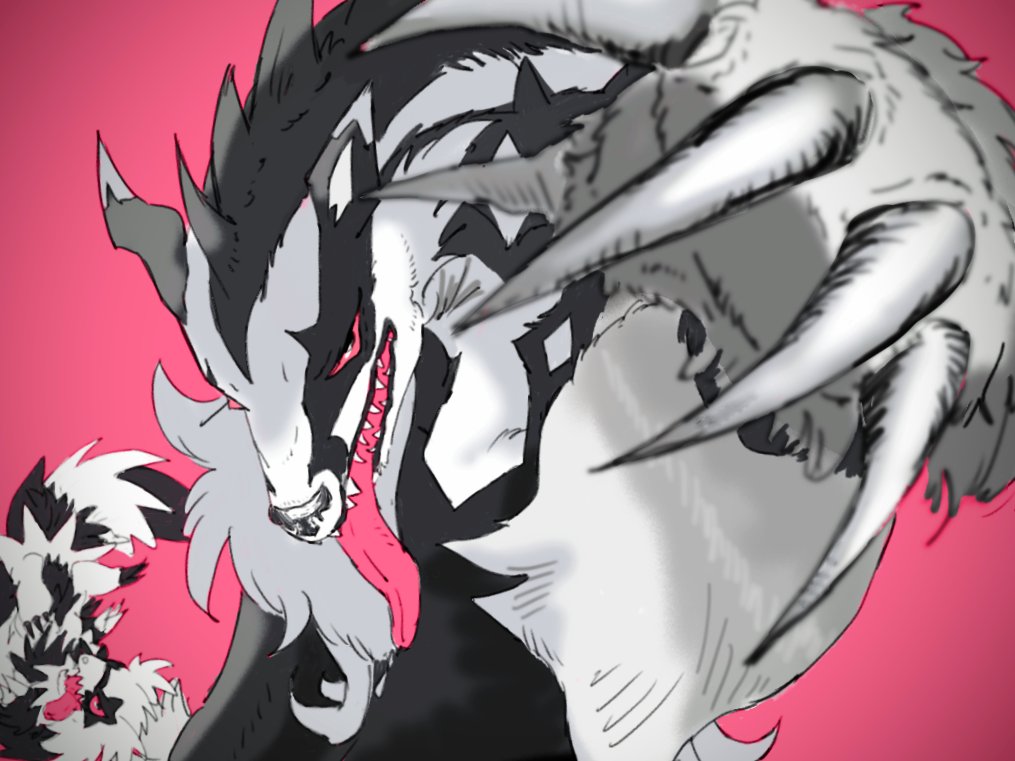 「あいだこーたろ(@kotaro_aida)さんよりタチフサグマです 立派な爪すき」|さくポンのイラスト