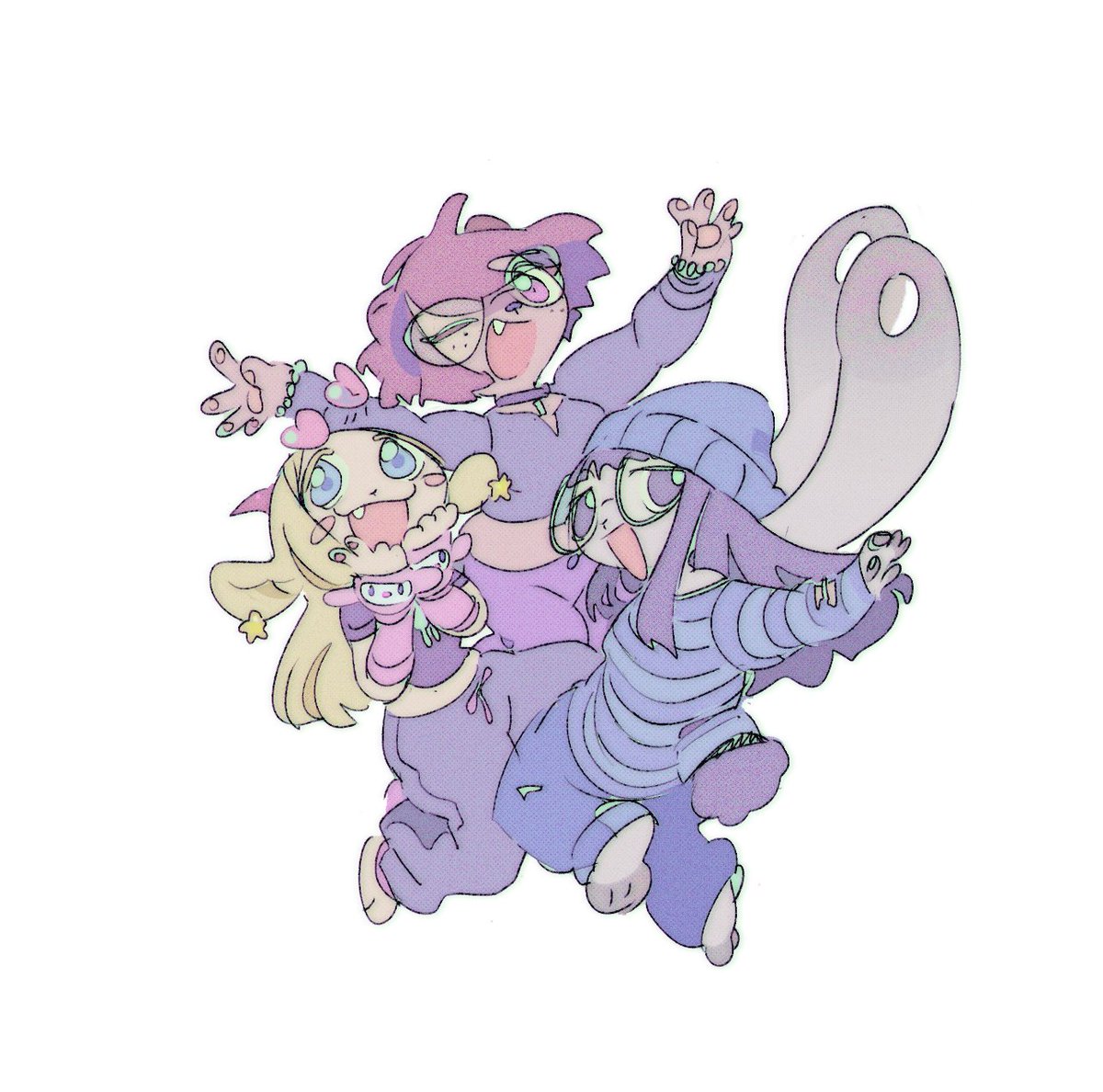 「normal girls warm up drawing! 」|Sofia Davilaのイラスト