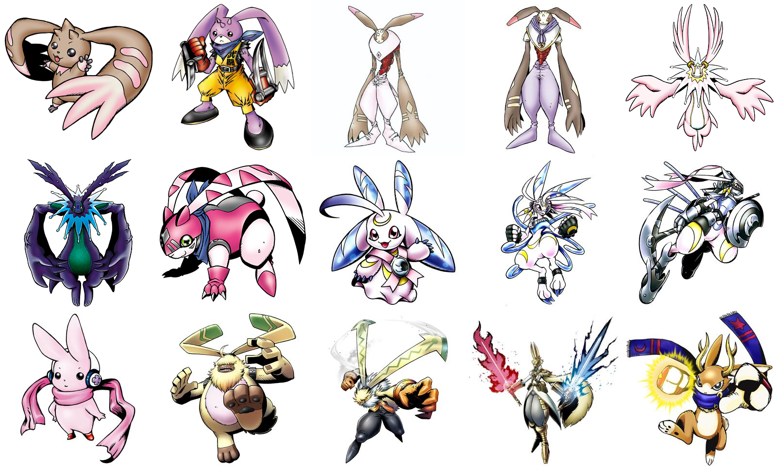 Lunamon Evolution Chart