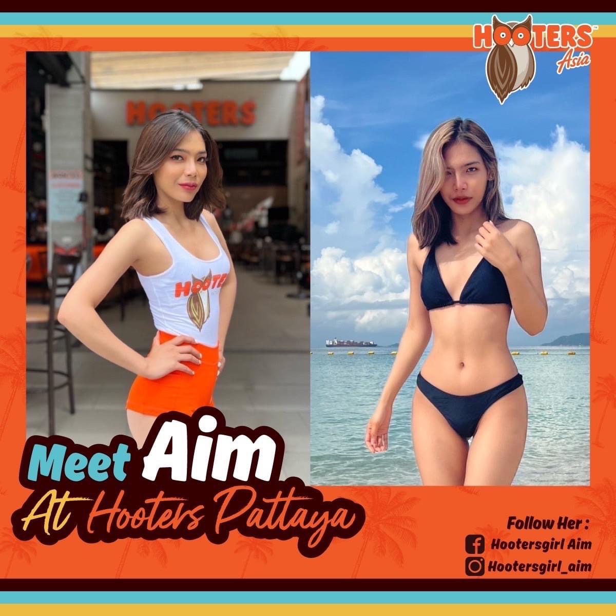 Come and meet and greet our new member of staff Aim @ Hooters Pattaya Chrome Crumpet @chromecrumpet