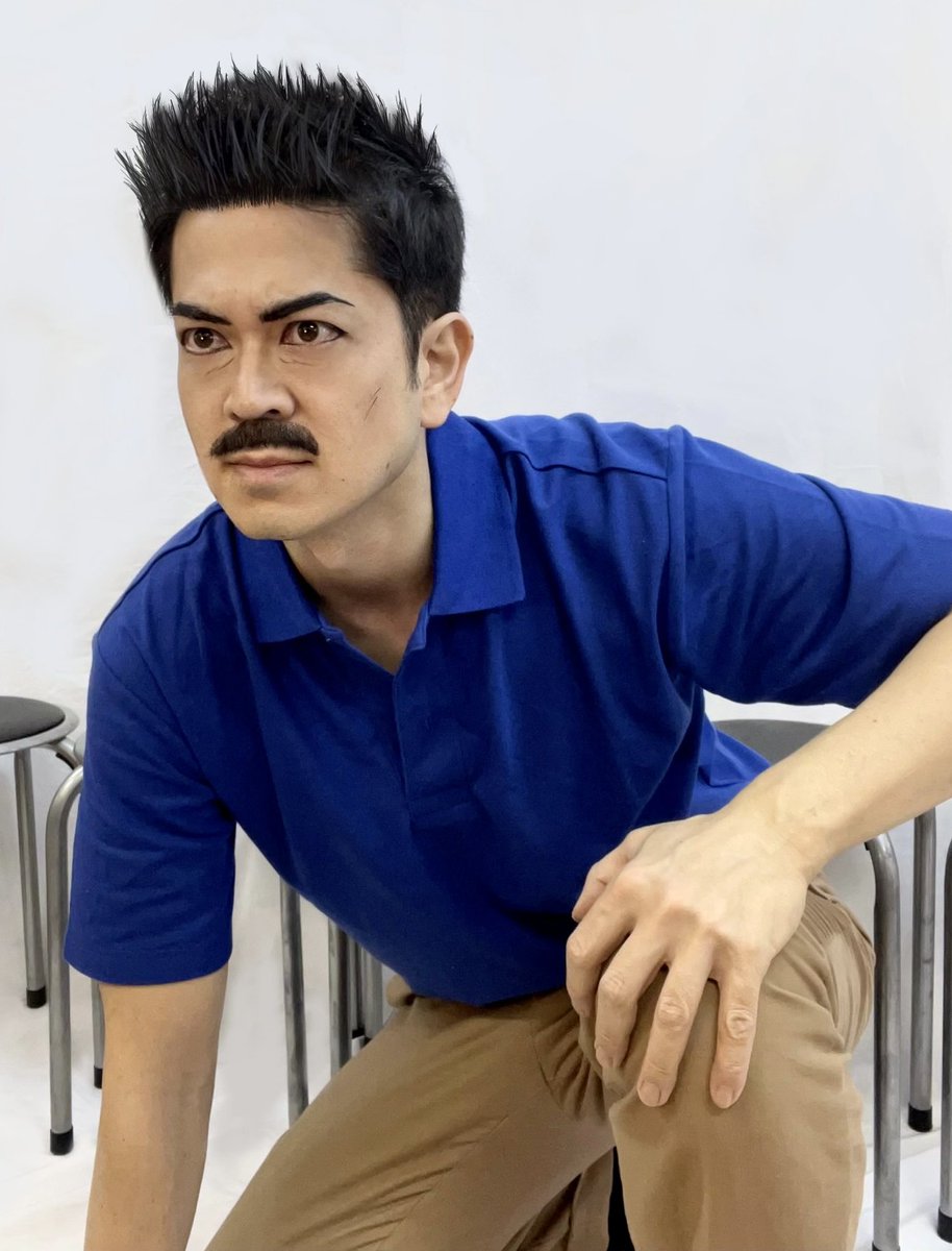 「山王工業監督 堂本五郎スラムダンクの映画観てやりたくなってしまったコスプレco」けんけんのイラスト