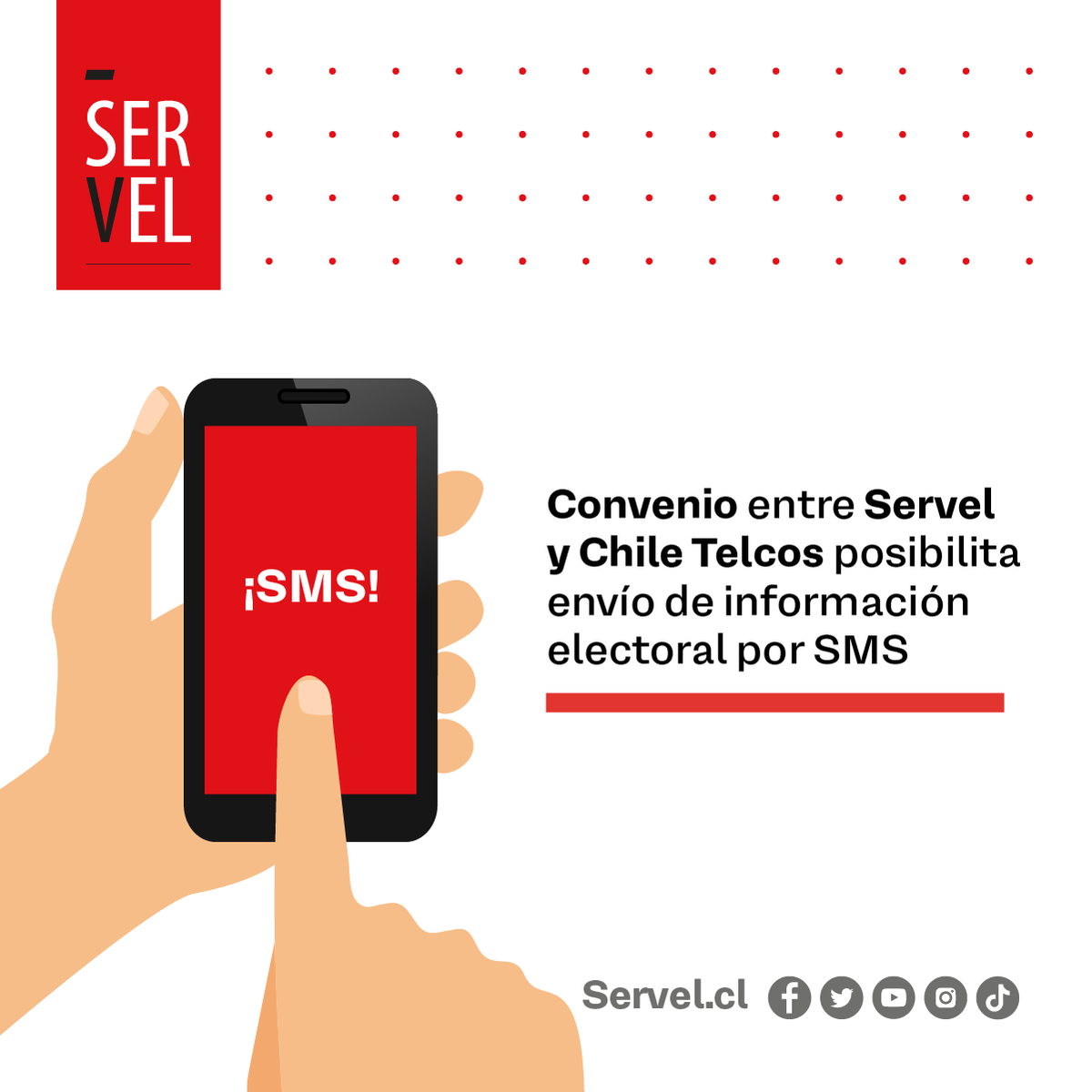 Servicio Electoral on Twitter: "Más de 21 millones de celulares en todo Chile recibirán en los ...