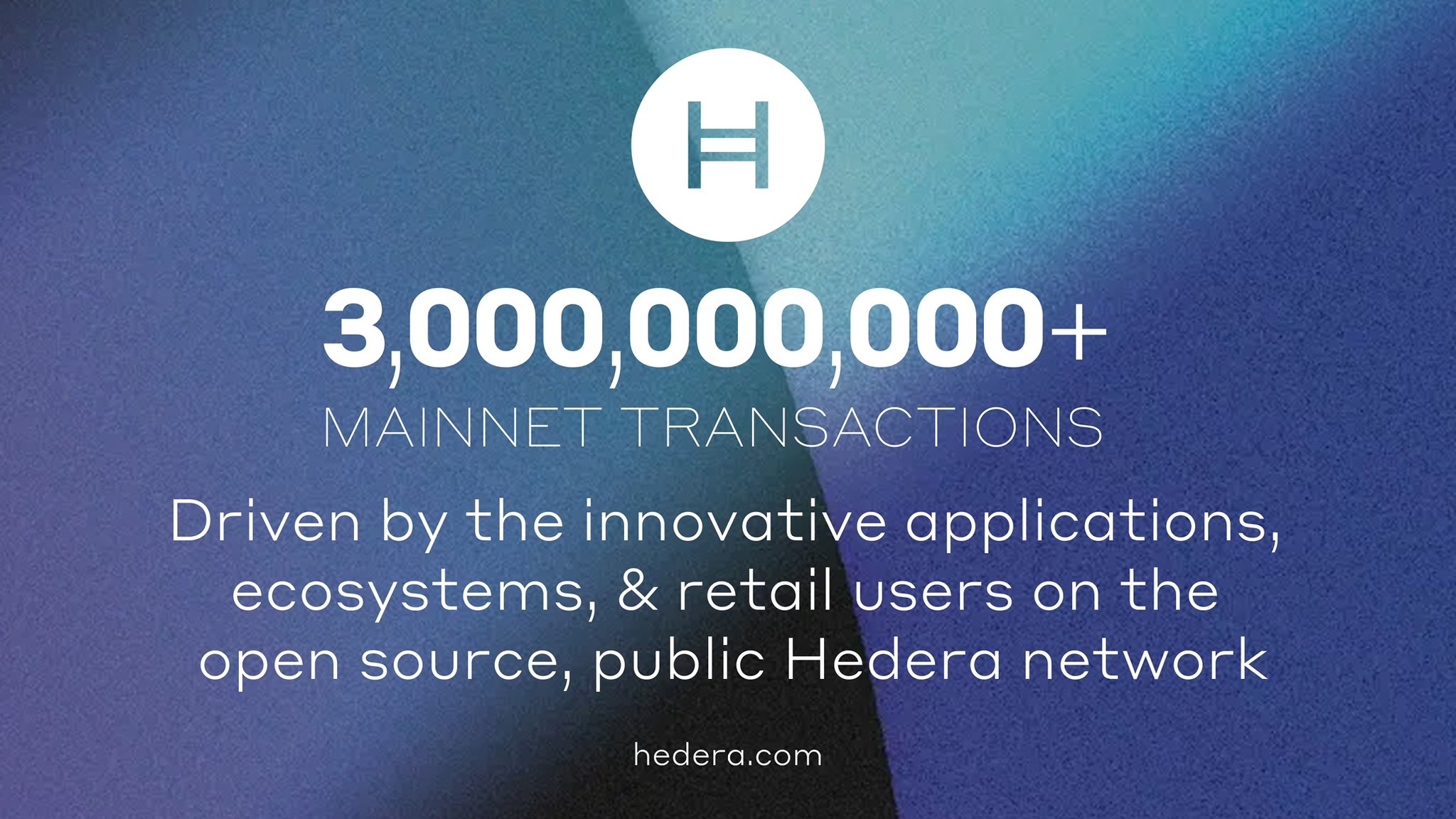 Hedera on Twitter: "🚀The #Hedera mainnet has officially processed over 3 BILLION transactions! A ...
