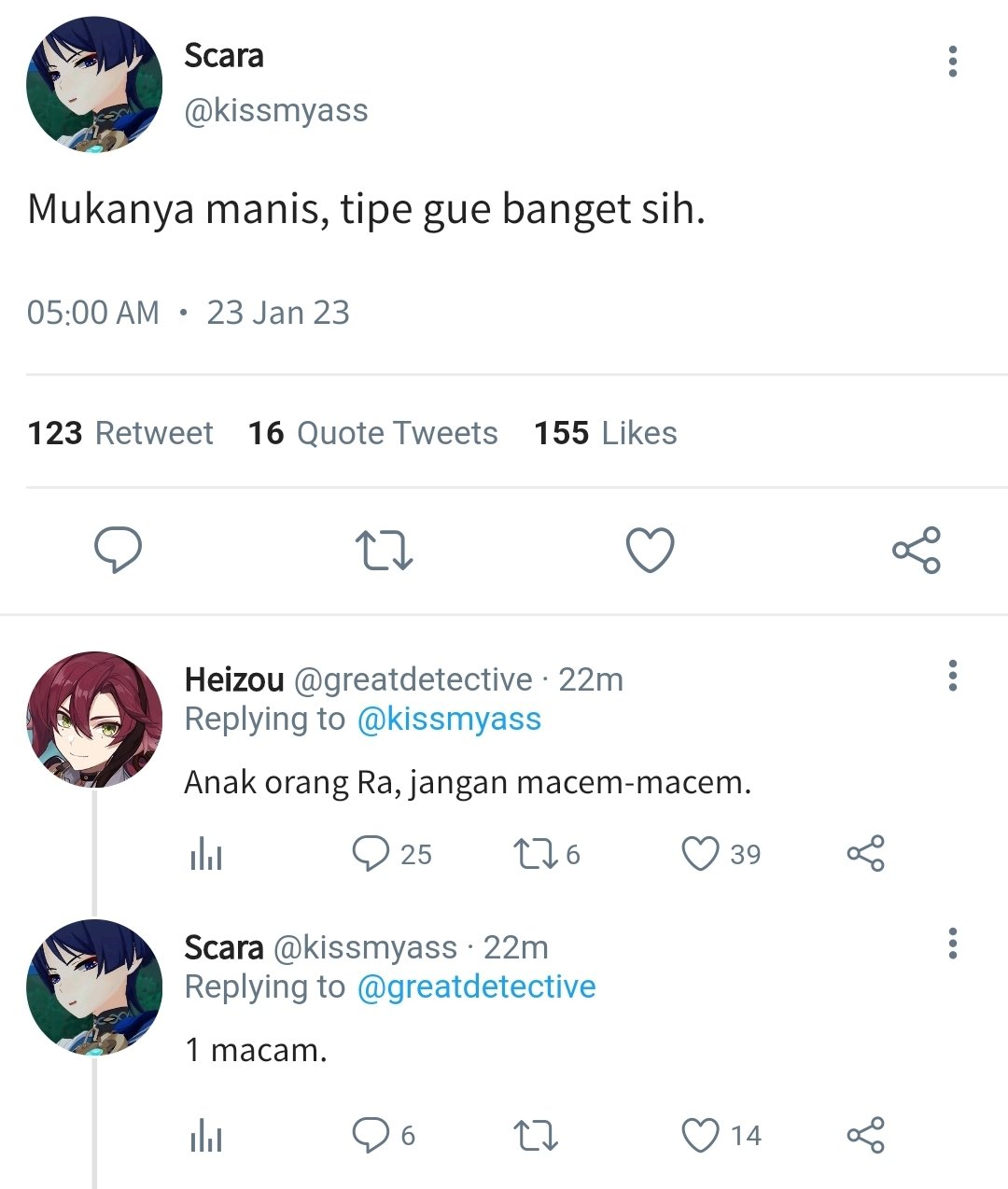 TOPUP MURAH 📌 PAKE CW TW YANG BENAR on Twitter: "CW // BXB , Scarazu , Scaramouche X Kazuha AU ...