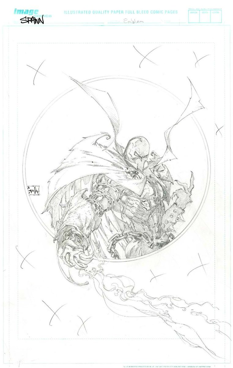 Daily Spawn Archive on Twitter: "From pencil to final cover. The cover of Spawn #143. Art by ...