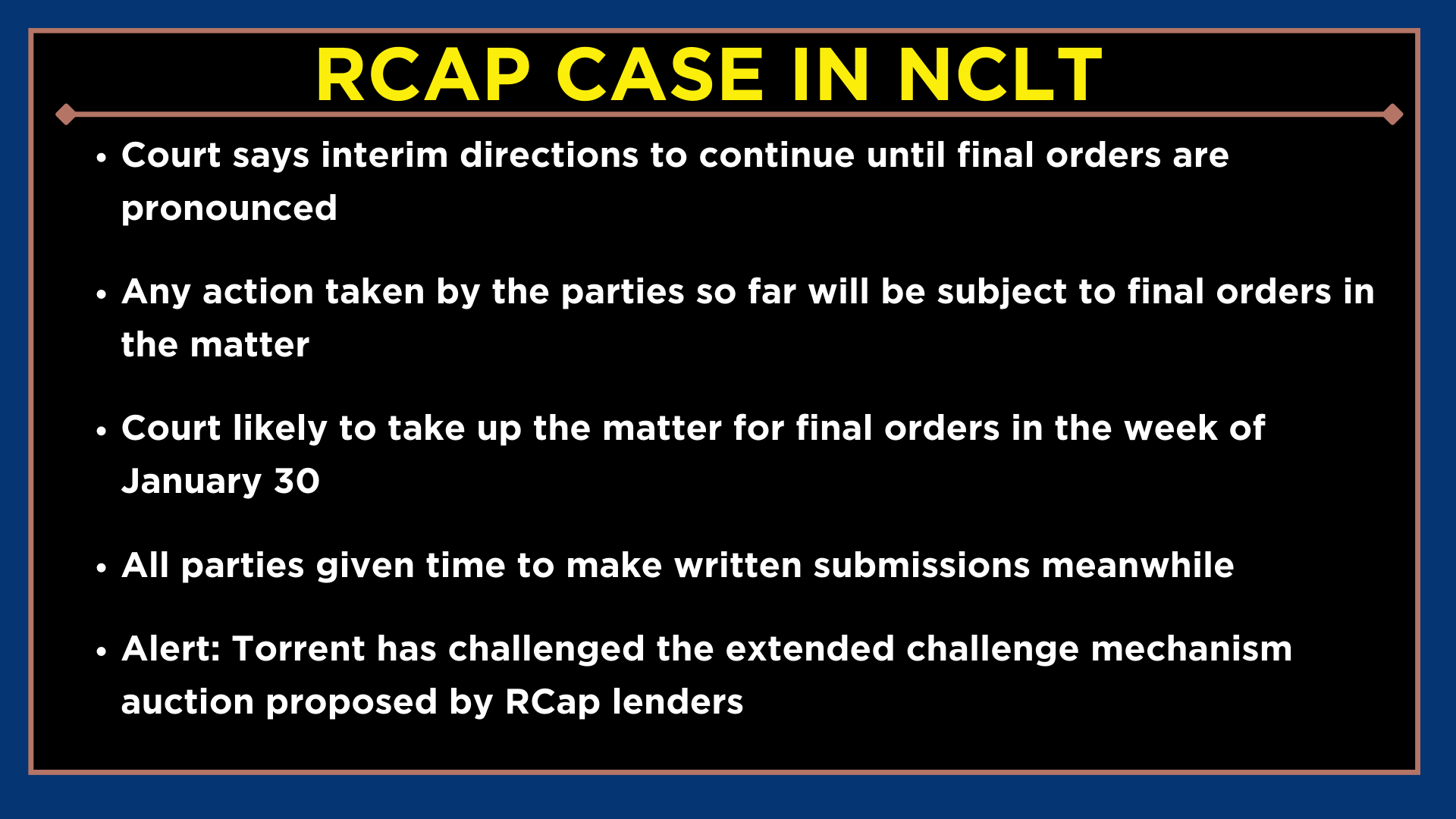 CNBC-TV18 on Twitter: "#RCap Case in #NCLT | Court says interim directions to continue until ...