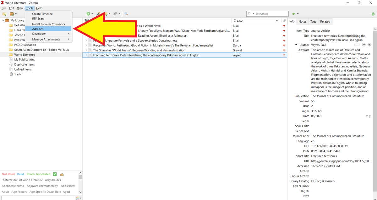 How to rename PDFs to better organize your Zotero library: - Thread from Mushtaq Bilal, PhD ...