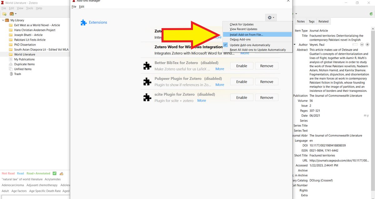 How to rename PDFs to better organize your Zotero library: - Thread from Mushtaq Bilal, PhD ...