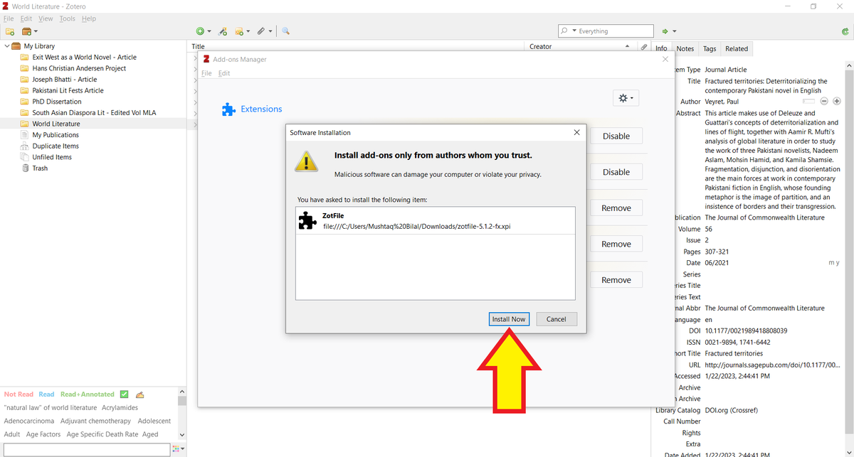 How to rename PDFs to better organize your Zotero library: - Mushtaq ...