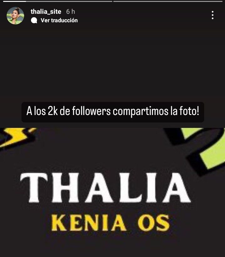 Tony ♤ on Twitter: "Corran a seguir esta cuenta para ver su adelanto de thalia X kenia os Link ...