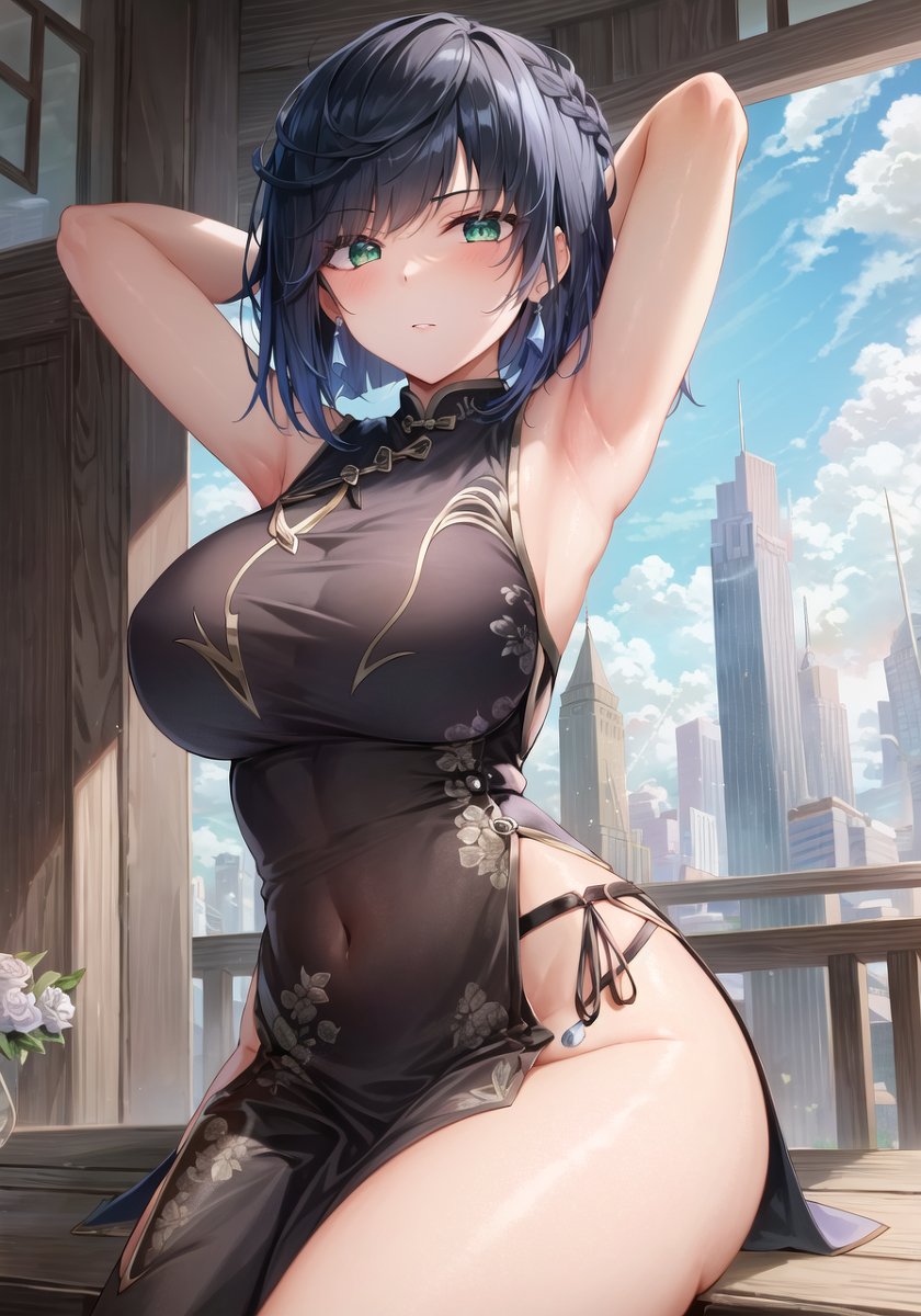 𝑫𝒂𝒊𝒍𝒚 𝑾𝒂𝒊𝒇𝒖𝒔 on Twitter: "Yelan from Genshin Impact. Source:https://pixiv.net/en/artworks ...