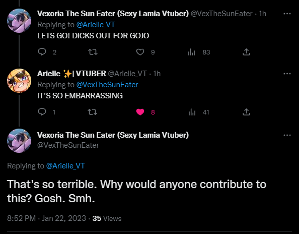 Vexoria The Sun Eater (Sexy Lamia Vtuber) on Twitter: "A story in 4 parts @Arielle_VT :)"