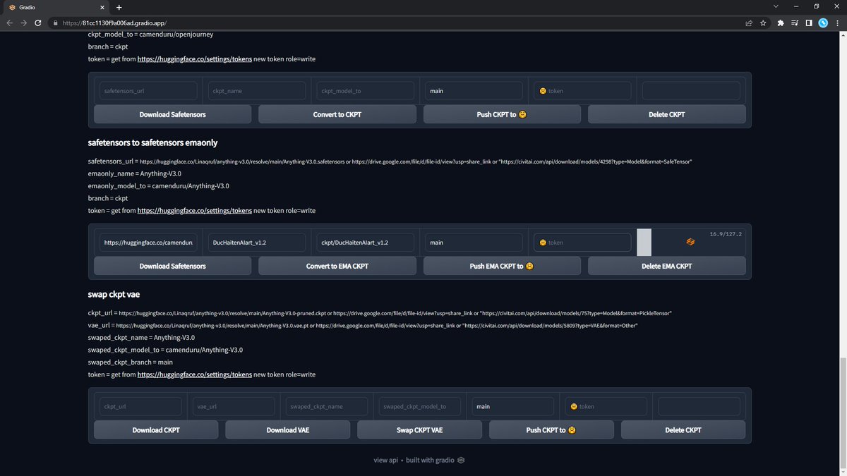 camenduru on Twitter: "Now we have cool 🔥 features in the converter ♻ ...