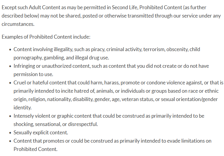 T24 Mesh on Twitter: "I'm a little confused about SL content guidelines. Does this mean sexually ...