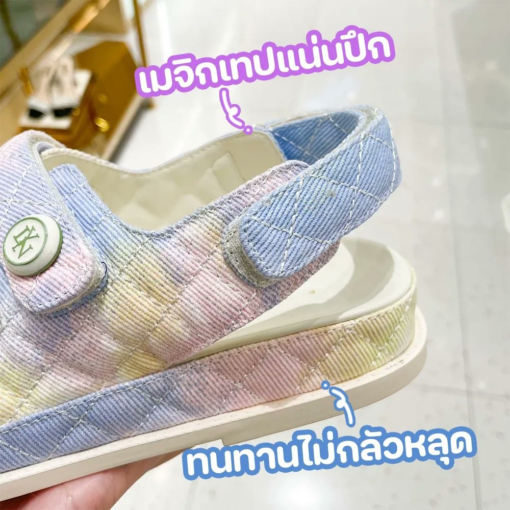 Proxumer - โปรโมชั่น on Twitter: "📣 พาสเทลหวานกรุบ!! รองเท้าแตะรัดส้นสายไหม LYN เพียง 2,390 ...