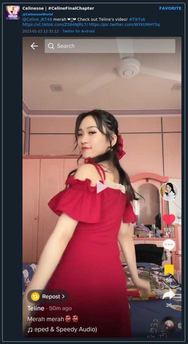 History JKT48 on Twitter: "Si Celine_JKT48 ngelike tweet CelinesseWorld"