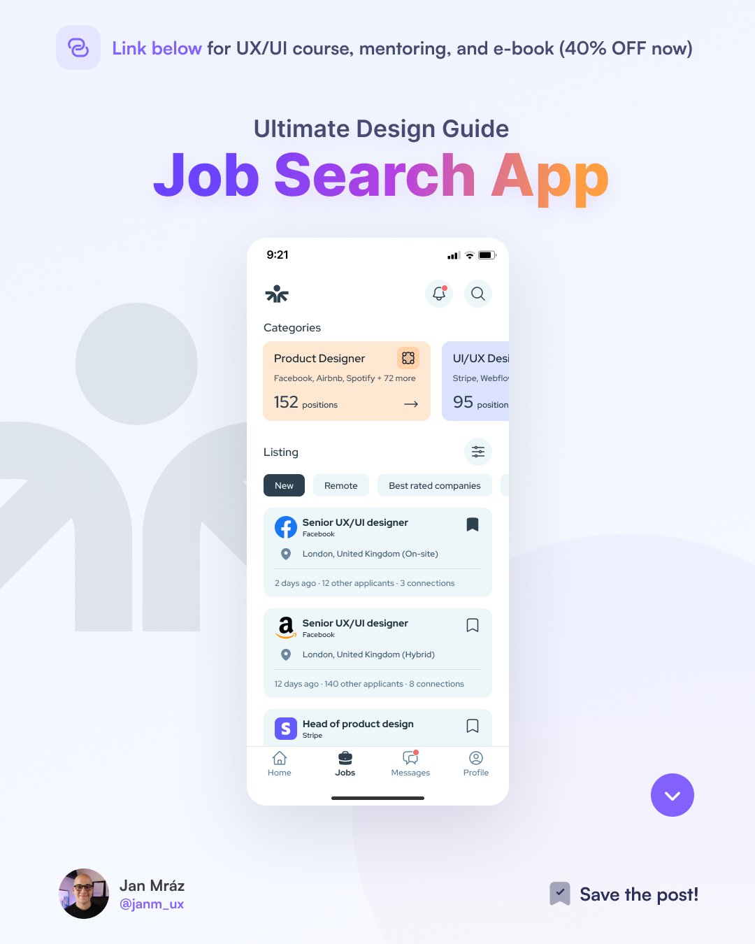 Jan Mraz - UX / UI Designer on Twitter: "Let's continue with a detailed analysis of the job ...