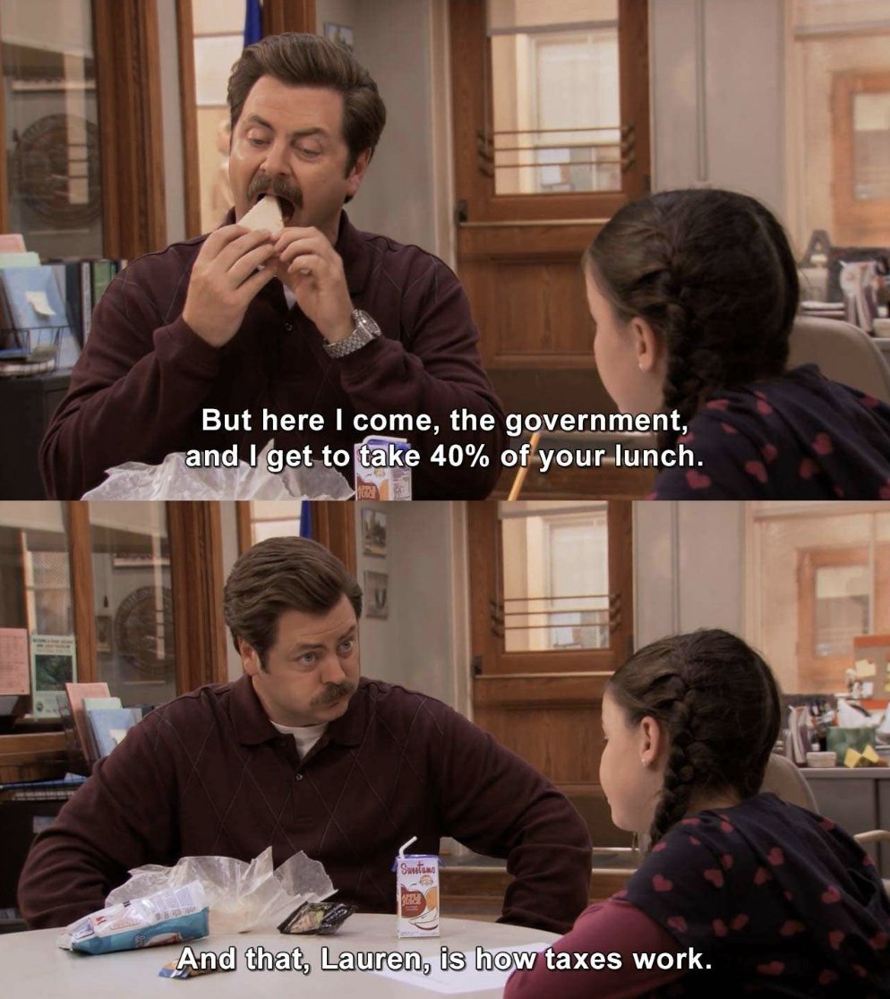 Ron Swanson I Work For The Government