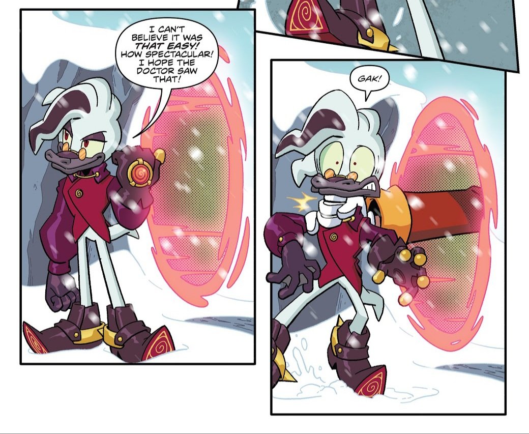「In IDW Sonic #14, Dr. Starline attempts to kill Sonic and Si」Semi ...