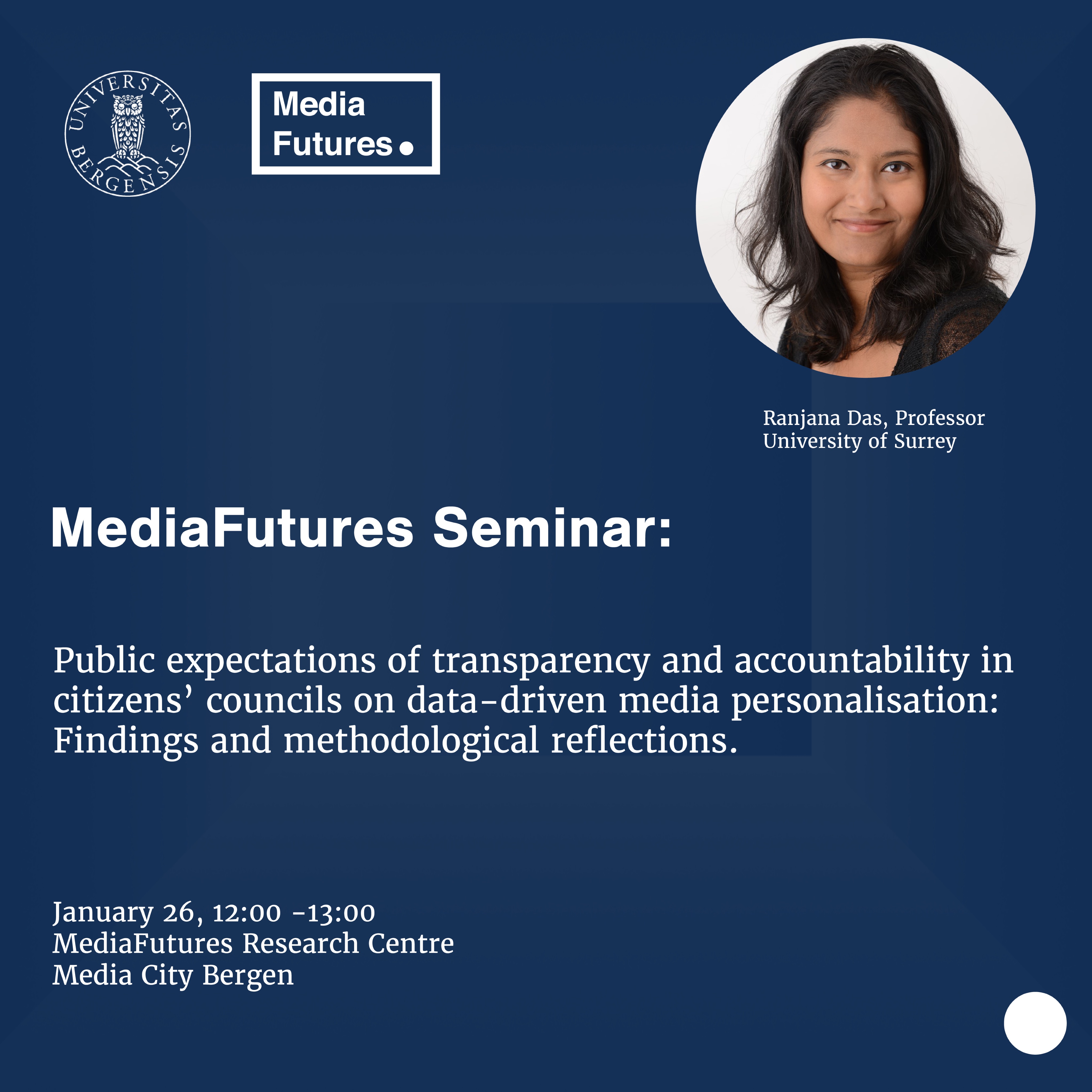 Research Centre for Responsible Media Technology on Twitter: "This Thursday, MediaFutures ...