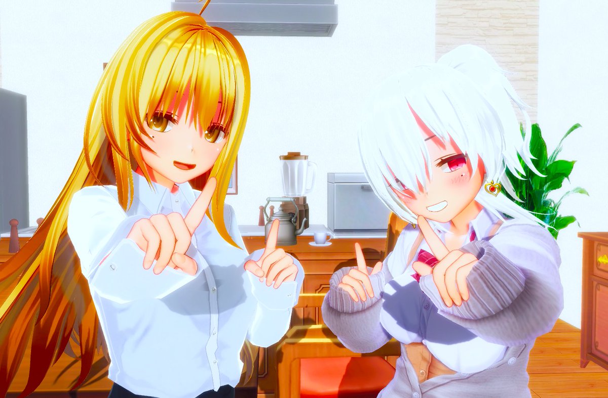 ゆっけ@COM3D2 on Twitter: "健全なヒロインの恋ダンス 胸の中～にある～も～の～♪ #COM3D2 #カスタムオーダーメイド3D"