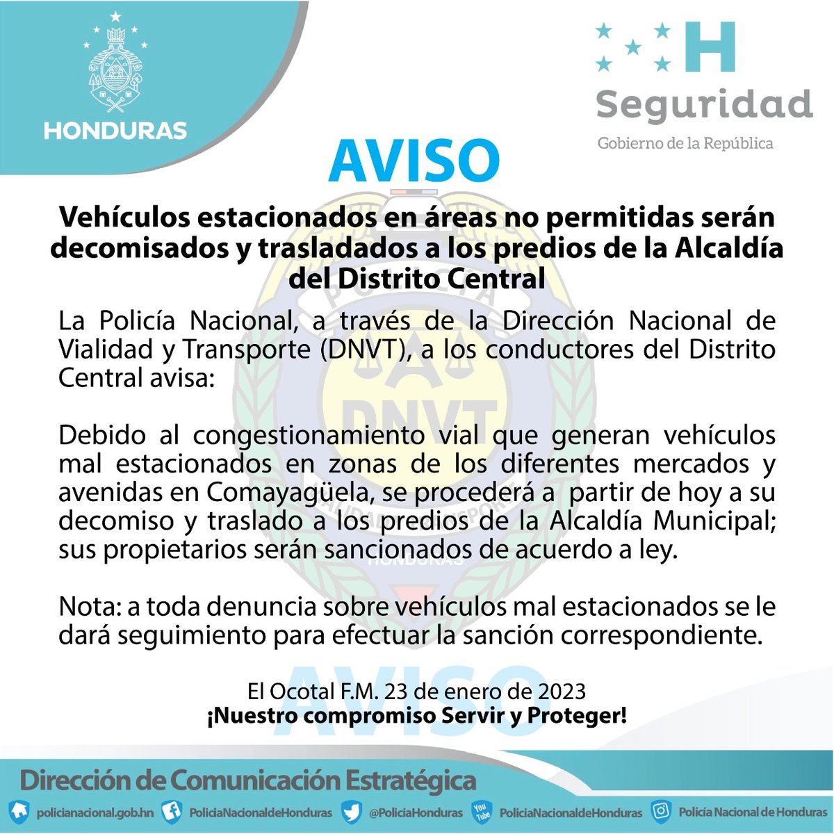 Policía Nacional De Honduras On Twitter 📣 Aviso La Policía Nacional