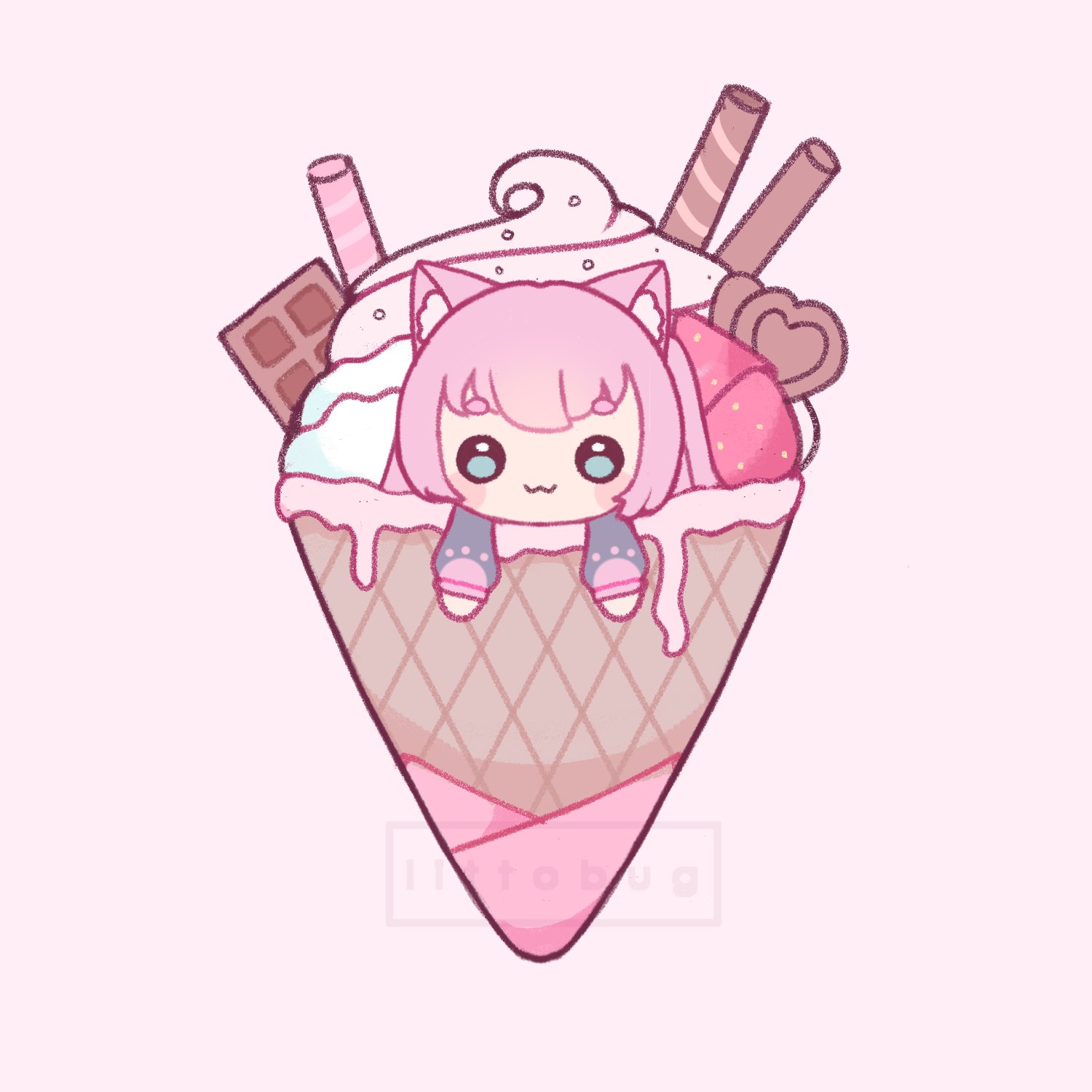 Cute Chibi Ice Cream