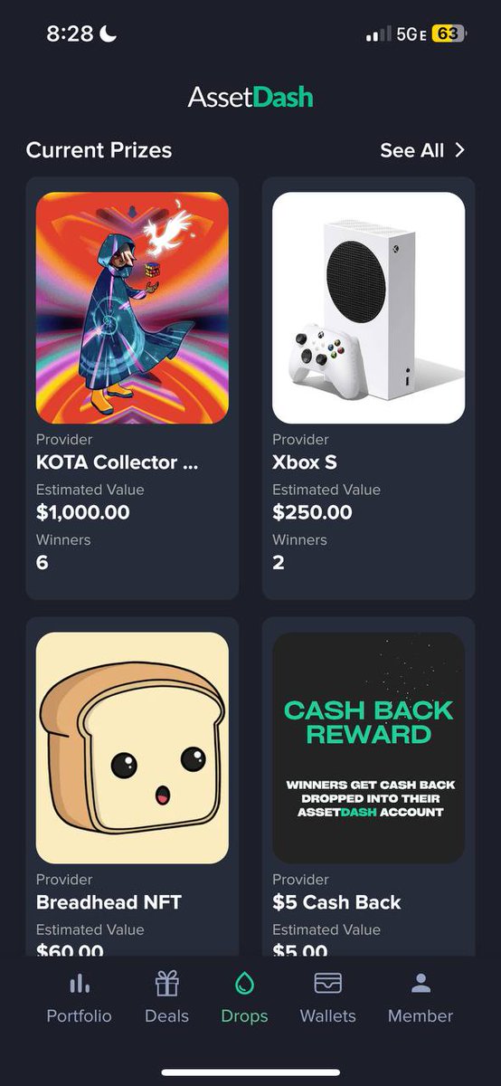 AssetDash on Twitter: "Ready to announce our first batch of prizes for this week's DashDrop ...
