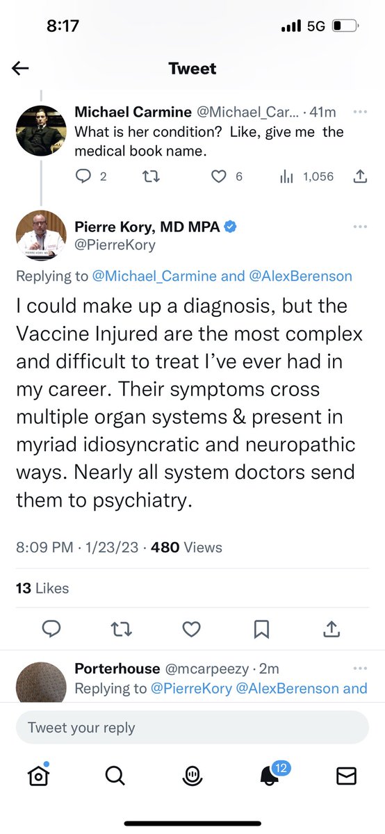 Alex Berenson on Twitter: "CORRECTED: Hold on, is @PierreKory saying that @AngeliaDesselle - his ...