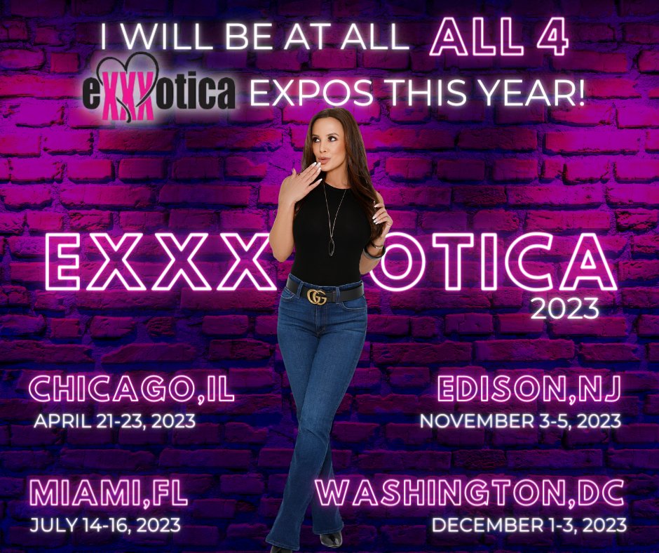 Lisa Ann On Twitter This Year You Can Find Me At All 4 Exxxotica Expos So Make Sure You Come