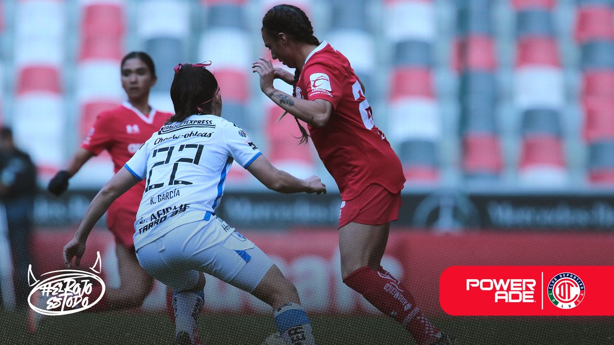 Toluca FC Femenil on Twitter: "J-3 | 🔴 TOL 0-1 QRO ⚪ ⏱ Medio Tiempo ¡Galería! #𝗘𝗹𝗥𝗼𝗷𝗼EsTodo ...