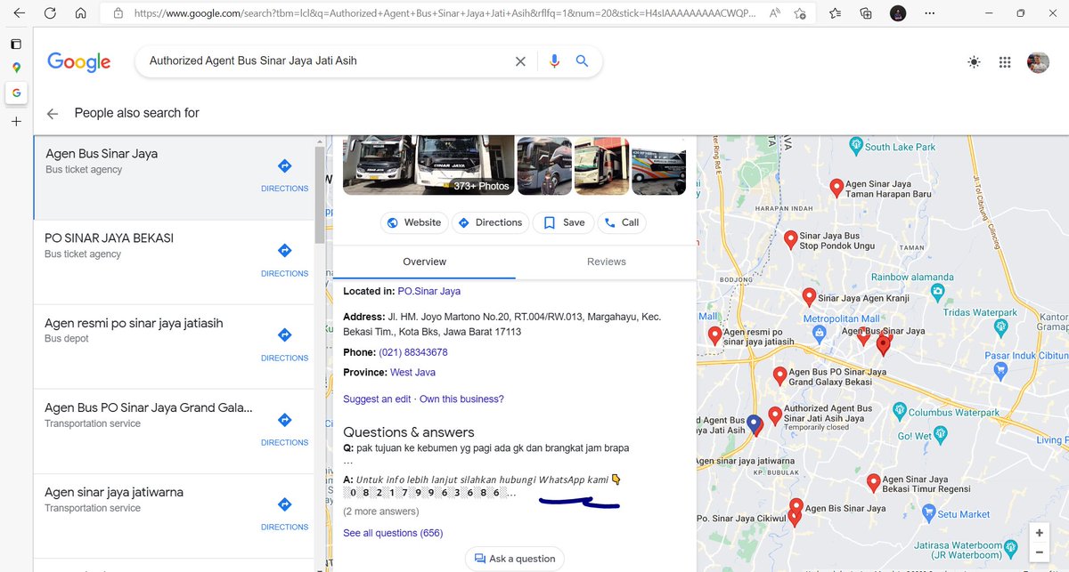 era 2023 tampil beda on Twitter: "waspada sindikat penipuan yang menebar umpan lewat gmaps QnA ...