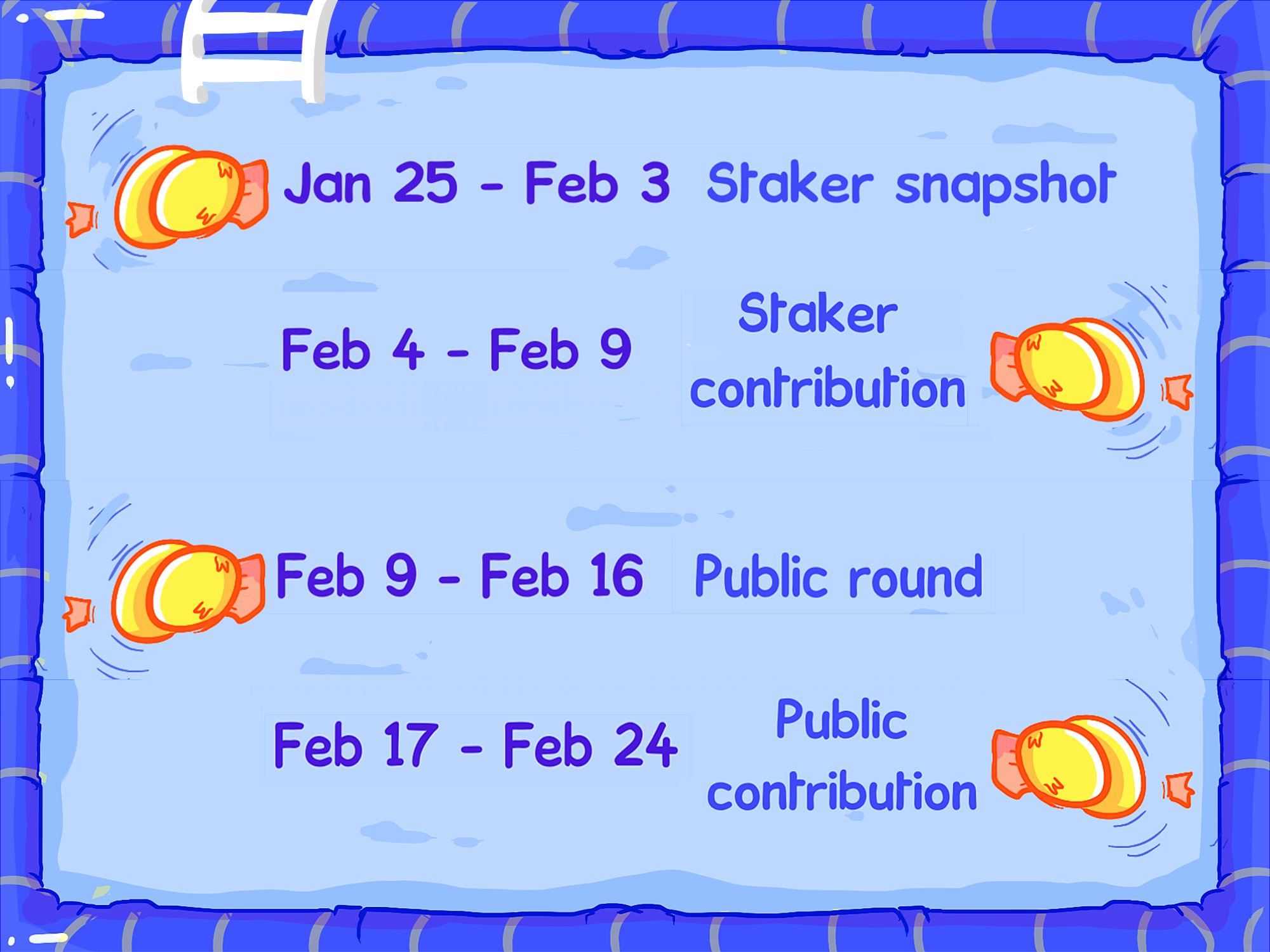 duckpools.io on Twitter: "🦆 Proudly brought to you - The duckpools token launch schedule! 🦆 Dive ...