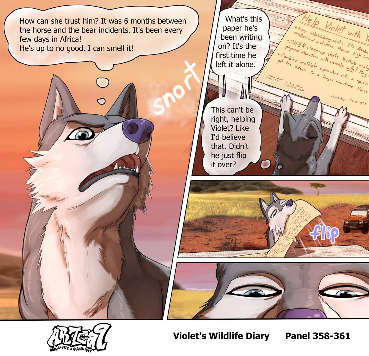 Artca9 (Vore Artist) on Twitter: "PG 57: Indigo makes a discovery! Oh no! #vore Violet's comic ...