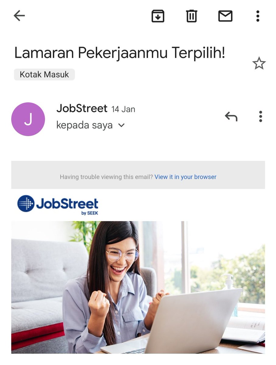 BACA RULES DI (bit.ly/worksfess) on Twitter: "Notif gini di jobstreet tuh maksudnya apa yaa? Work!"