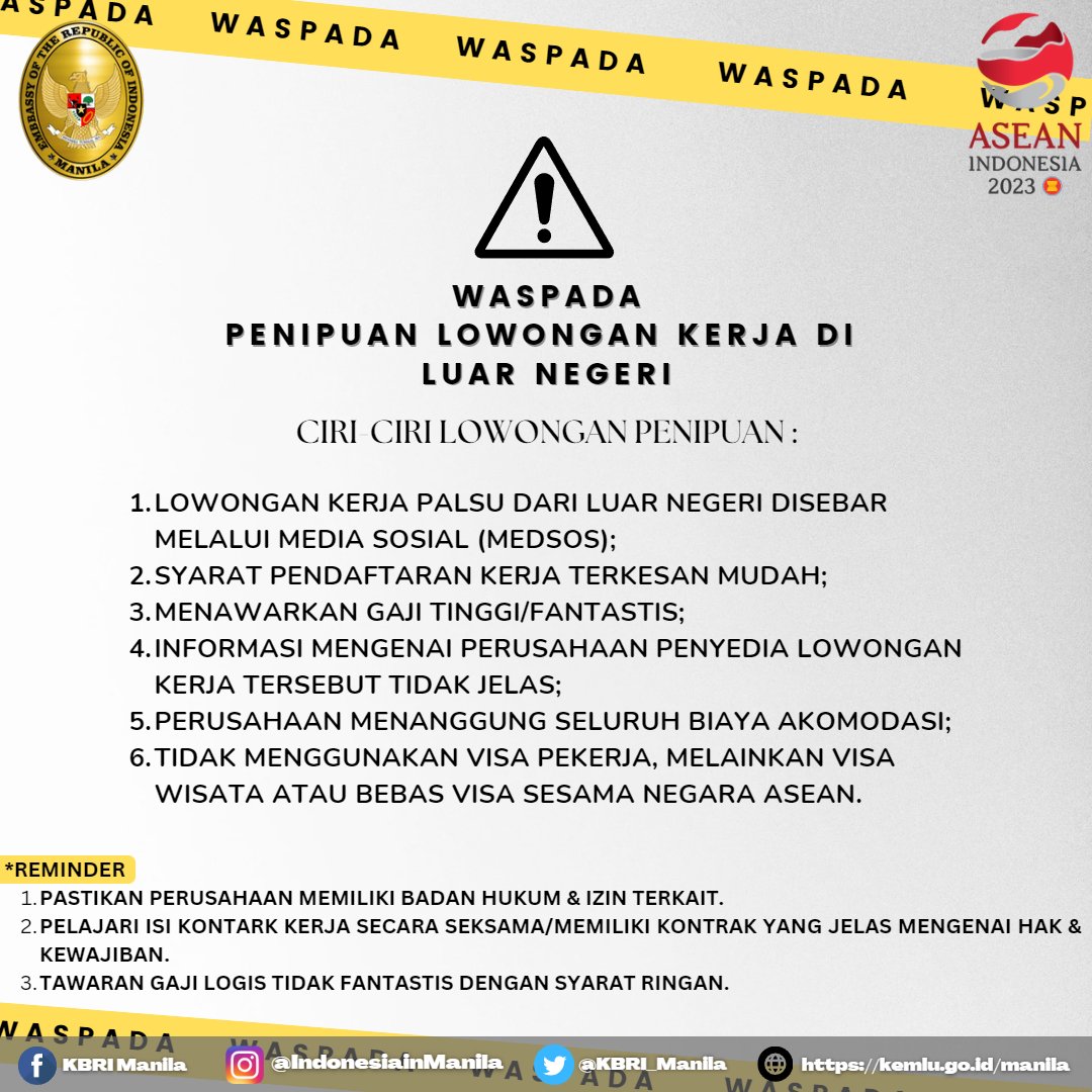 Indonesian Embassy Manila on Twitter: Indonesian Embassy Manila on Twitter: