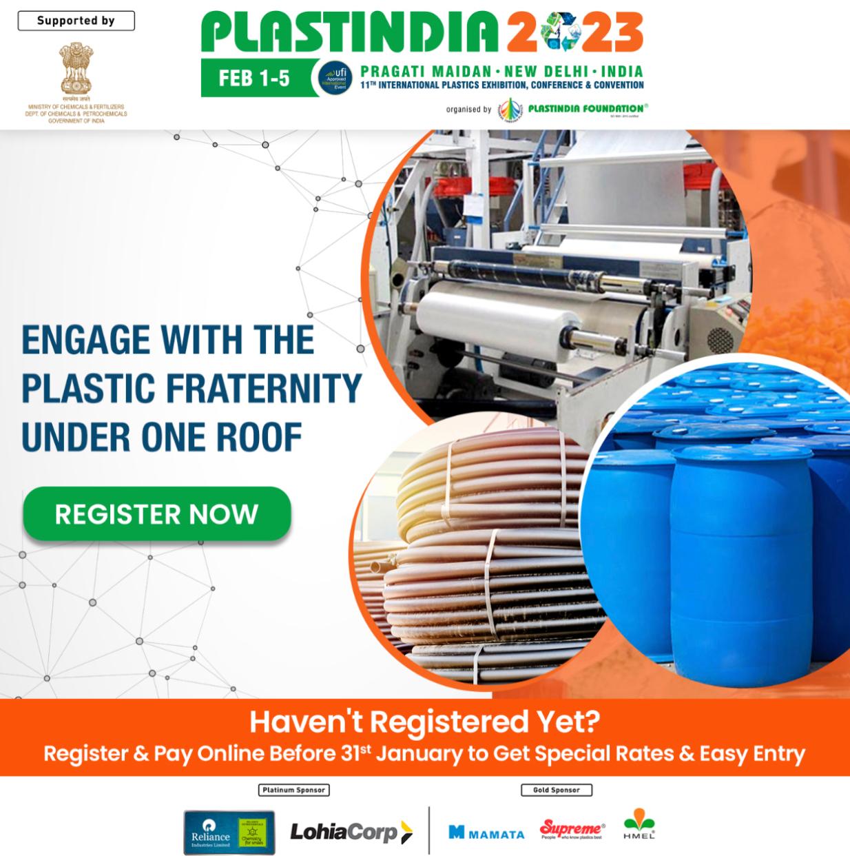 Pif Plastindia on Twitter: "PLASTINDIA 2023 will gather an elite class ...