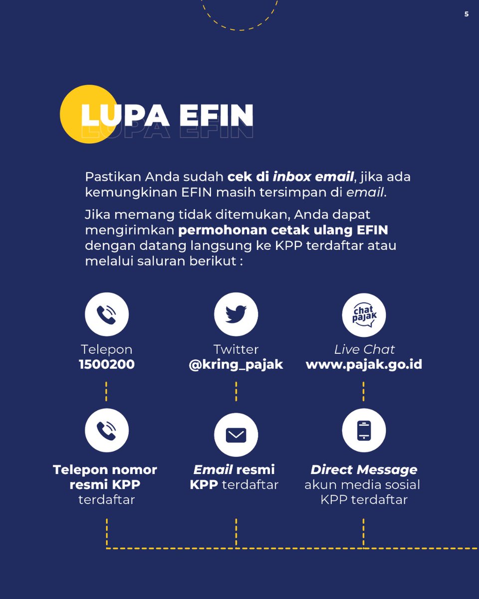 #PajakKitaUntukKita on Twitter: "Bagaimana jika lupa EFIN? Ini adalah hal yang paling sering ...