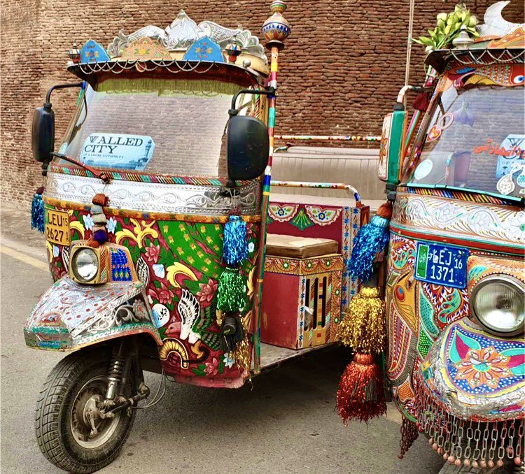The Rickshaw or Tuk Tuk is a popular form of transport in South Asia ...