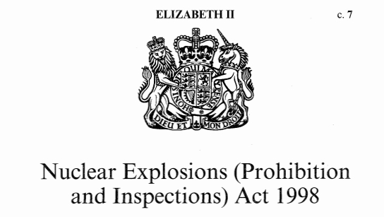 Tom Ough on Twitter: "RT @guywalters: Under the Nuclear Explosions (Prohibition and Inspections ...