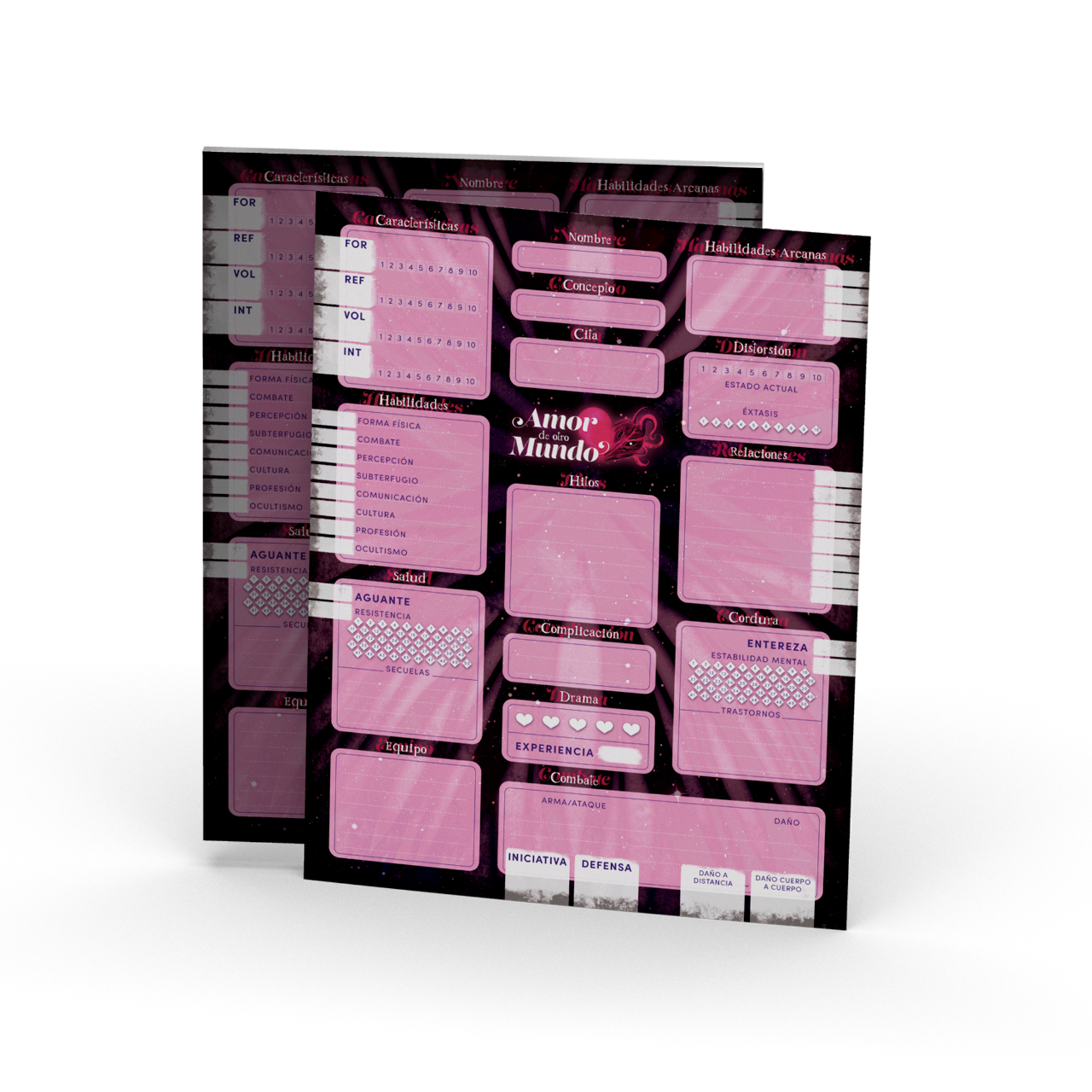 Nosolorol on Twitter: "🖤¿Ganas de crear tu "#ADOMsona"?🐙 El Bloc de Hojas de Personaje incluye ...