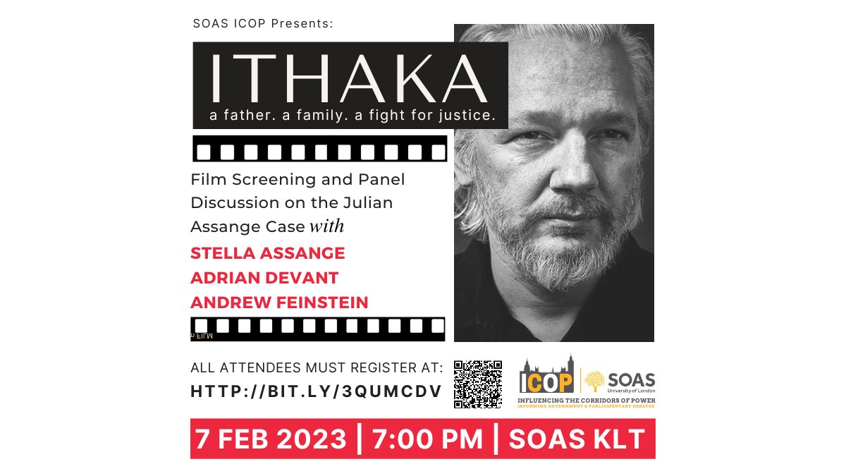 SOAS Influencing Corridors of Power on Twitter: "ITHAKA – A film about Julian Assange. Screening ...