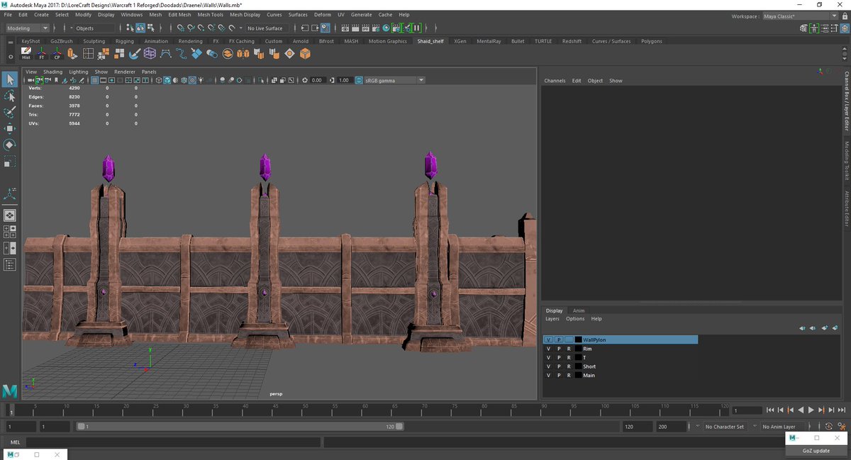 LoreCraft Designs on Twitter: "Draenei Wall Pylon, to complement the wall pack. -- Support on ...