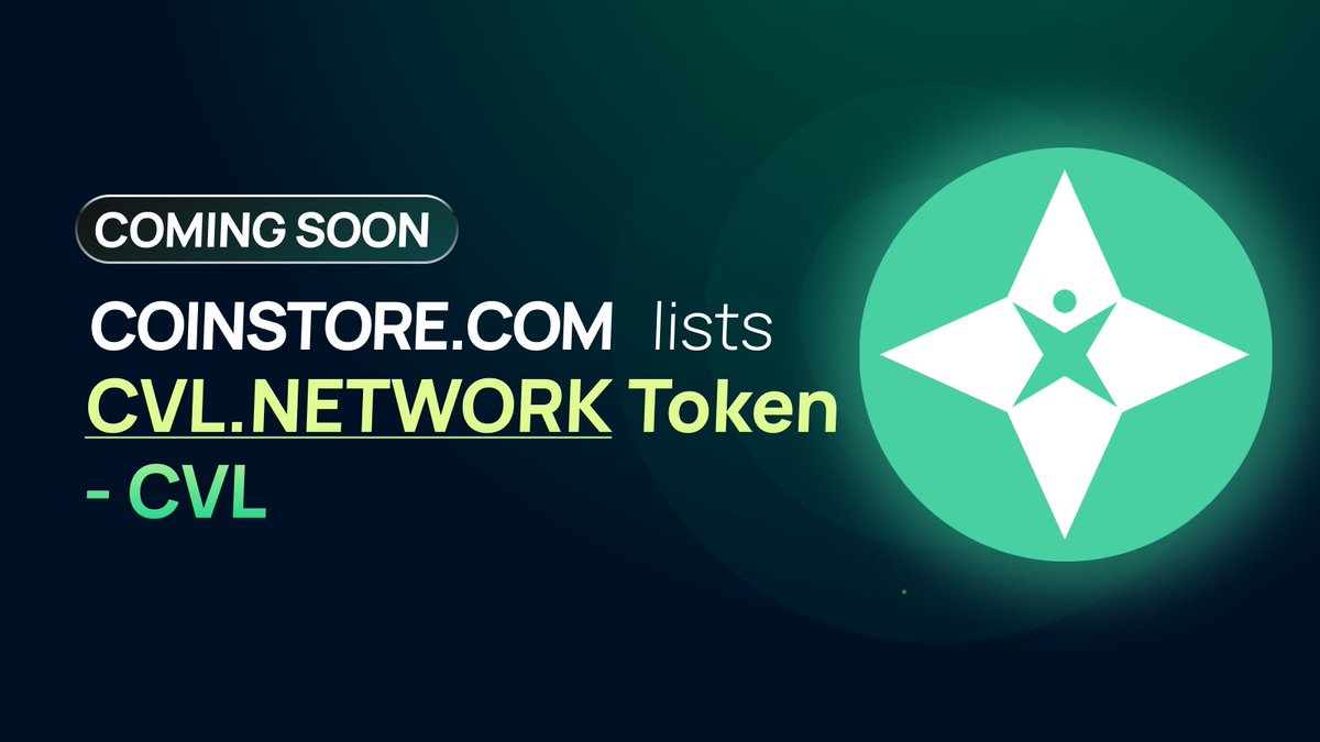 Coinstore.com on Twitter: "🚀NEW TOKEN COMING SOON TO COINSTORE Let's welcome the http://CVL ...