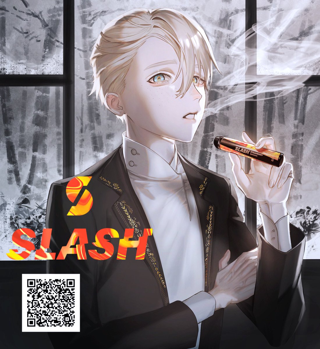 PR】 ( @VapeSlash )様からポータブルシーシャを頂きました。🍓🍌 スッキリしたガムや飴の様な味で、作」koto原の漫画