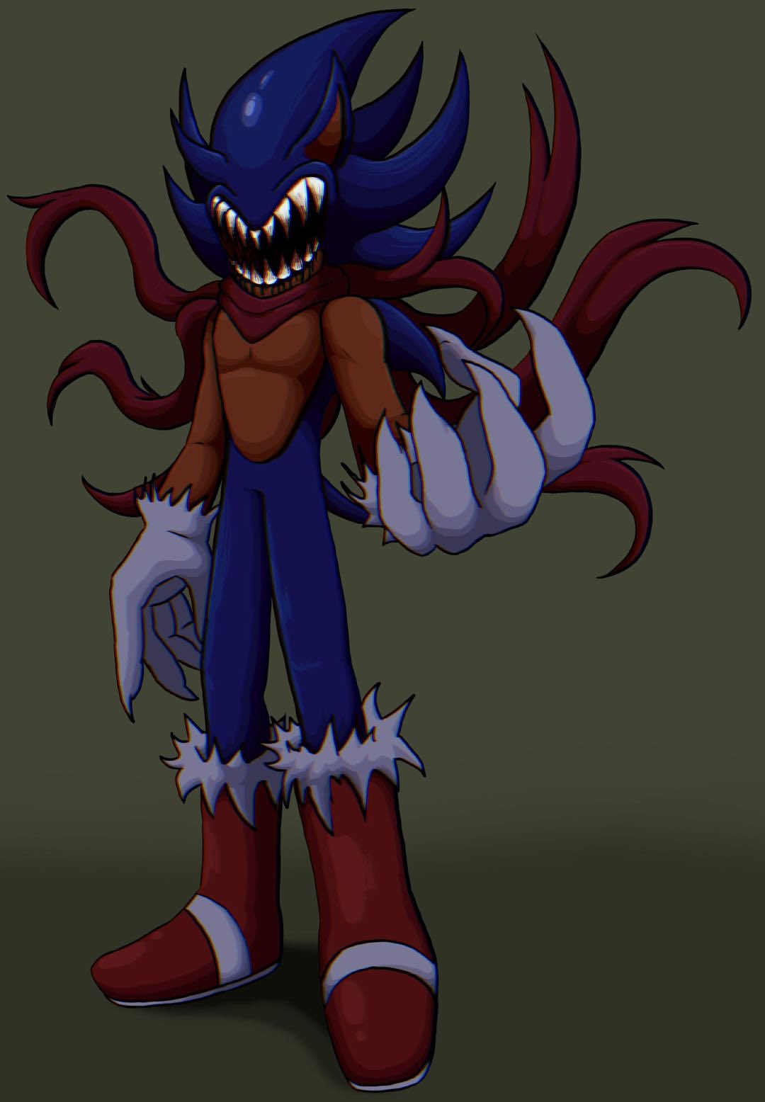 Cal on Twitter: "Give me your EXE oc, I wanna draw this art work more🙃🙃🙃 #sonicexeoc #marioexe # ...